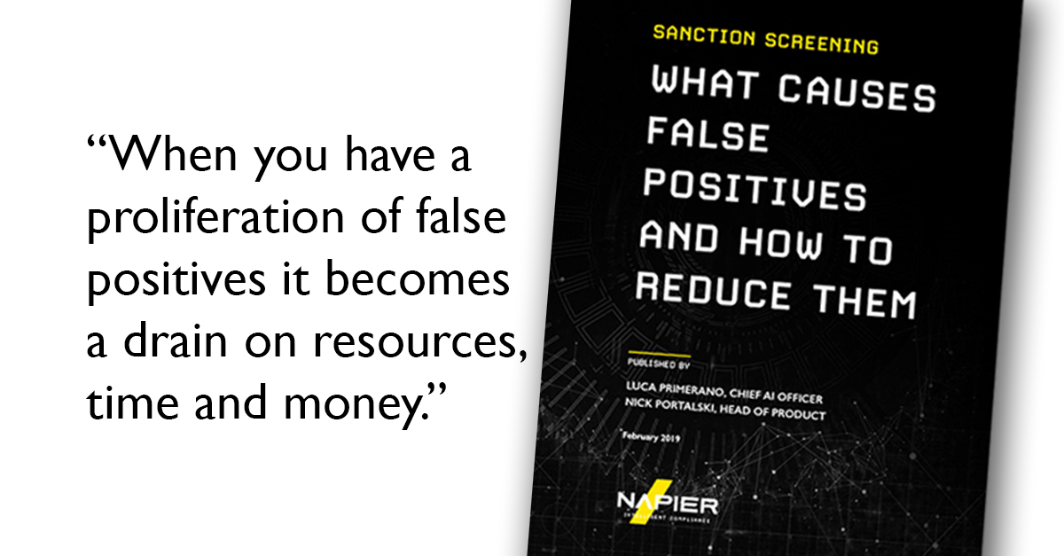 Sanction Screening: What causes false positives and how to reduce them